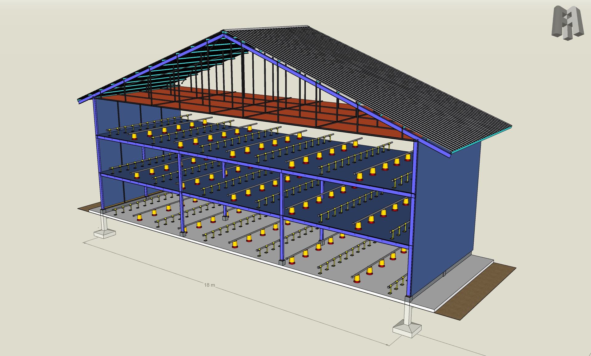 Peternakan Modern: Kandang Ayam Closed House 3 Lantai